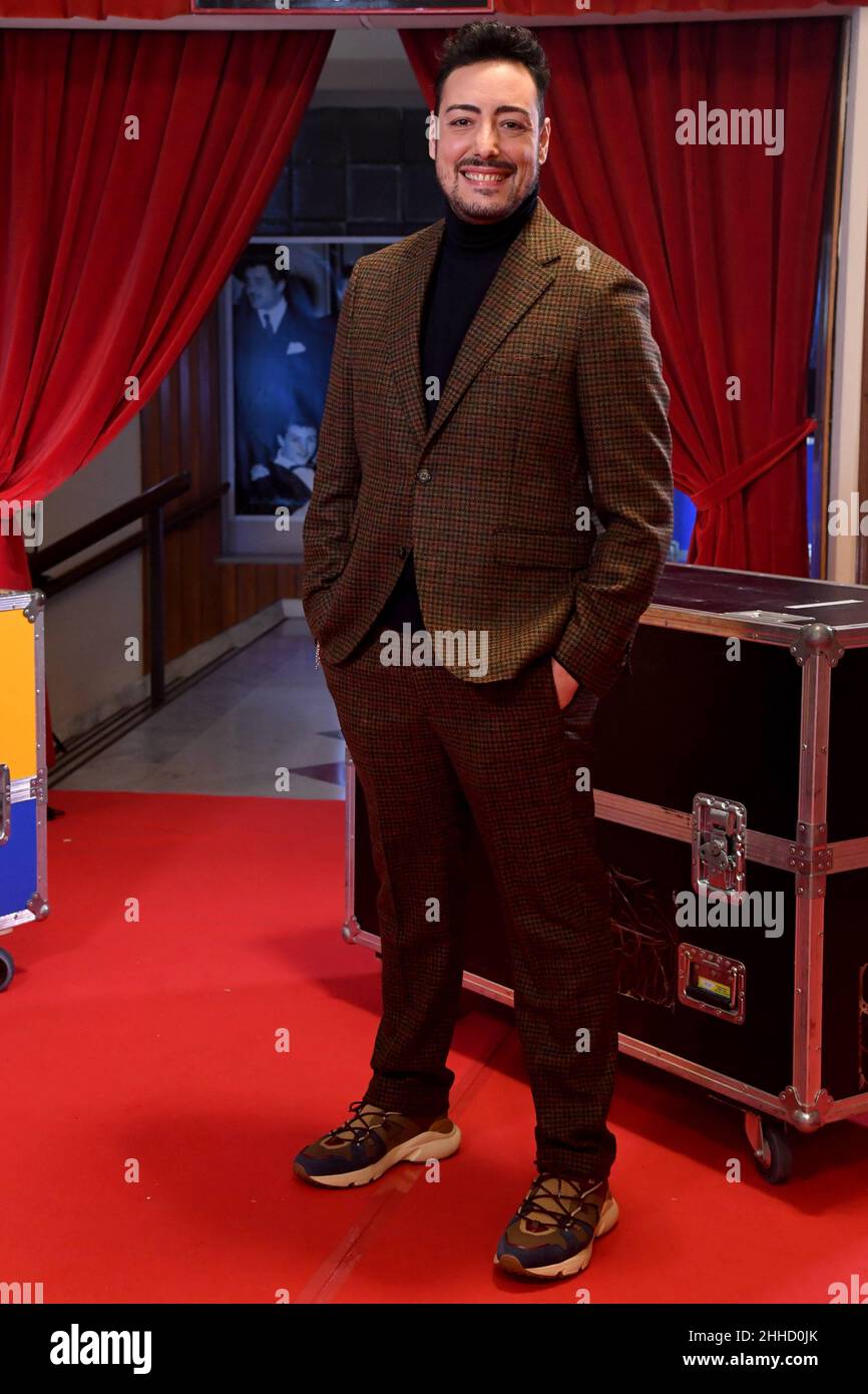 Sanremo, Italy. 22nd Jan, 2022. Sanremo: Ariston Theater. 72 Festival of the Italian Song ...