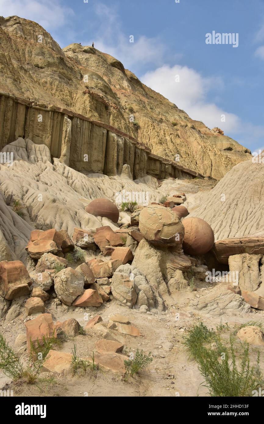 Unusual geological rock formations called cannonbacll concretions in ...