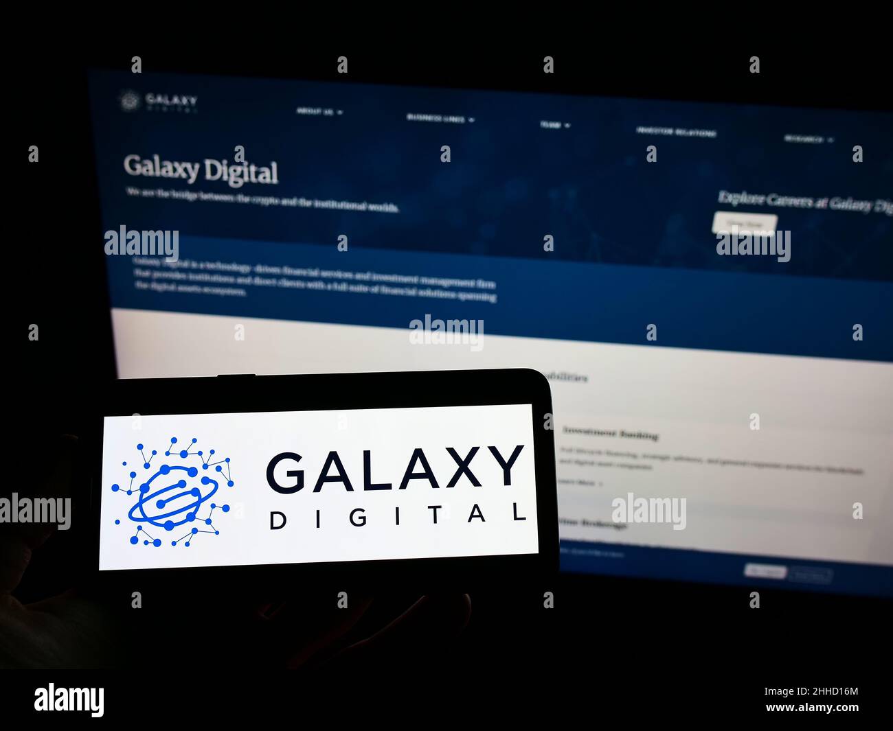 Galaxy digital holdings hi-res stock photography and images - Alamy