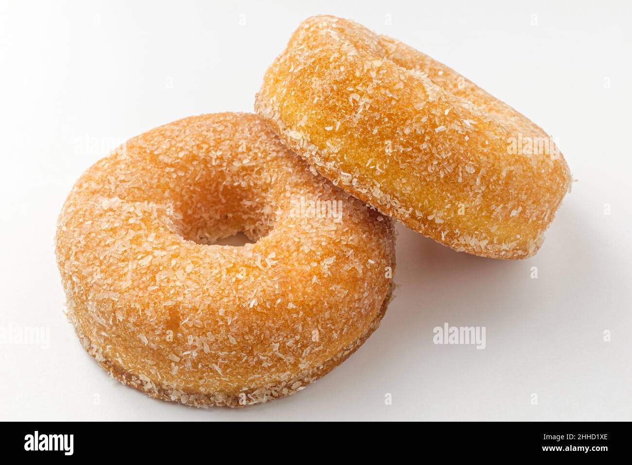Coconut donut on white background Stock Photo - Alamy