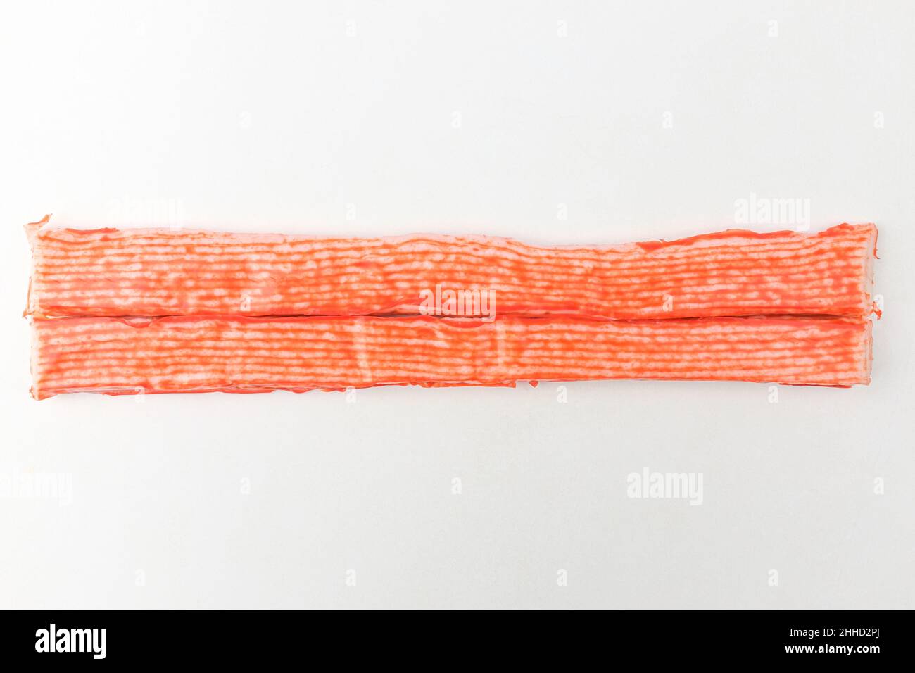 Crab meat on white background Stock Photo - Alamy