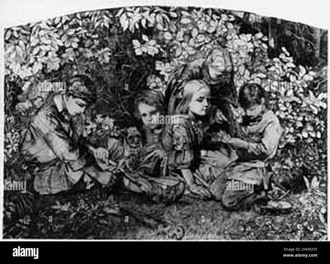 Spring - 1860 - Frederick Sandys Stock Photo - Alamy