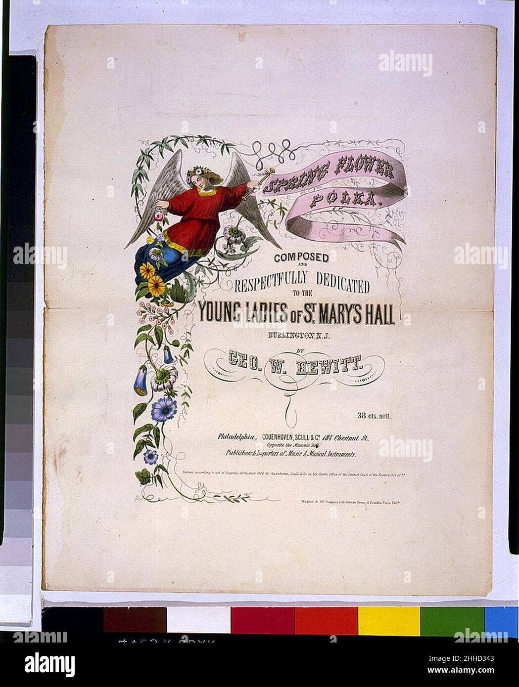 Spring flower polka - Wagner & McGuigans Lith Stream Press Stock Photo ...