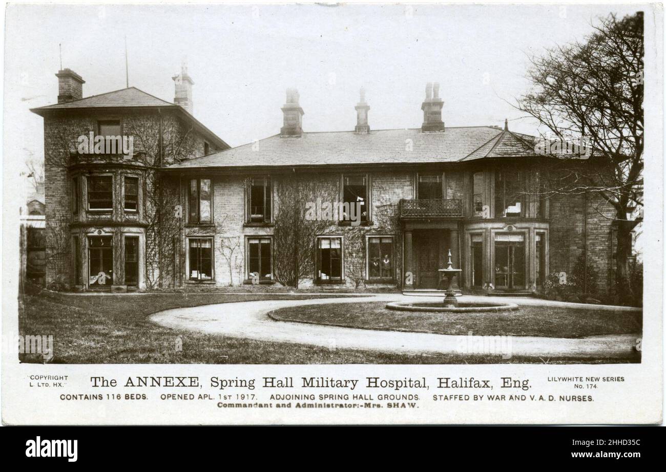 Spring Hall military hospital 001 Stock Photo - Alamy