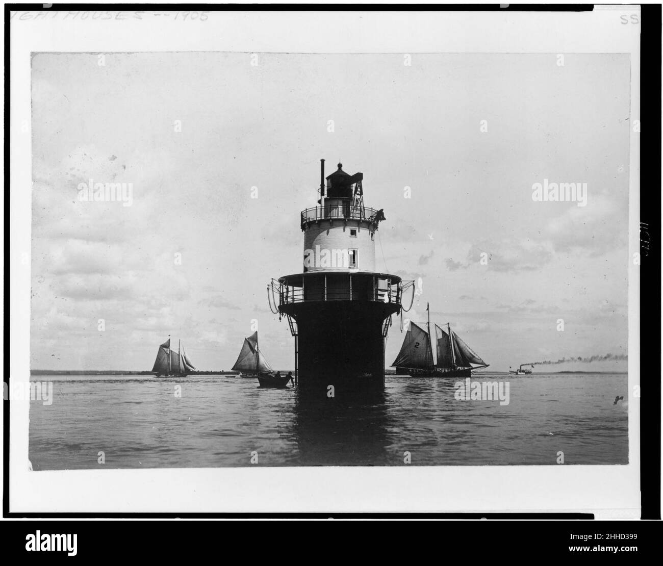 Spring Point Light Stock Photo - Alamy
