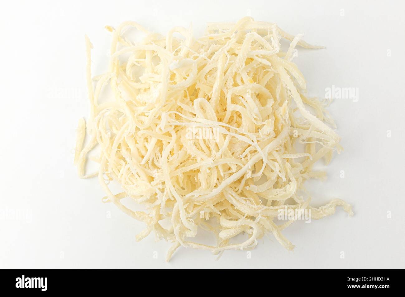 Squid sticks on a white background Stock Photo - Alamy