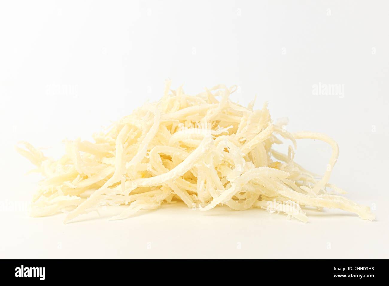 Squid sticks on a white background Stock Photo - Alamy