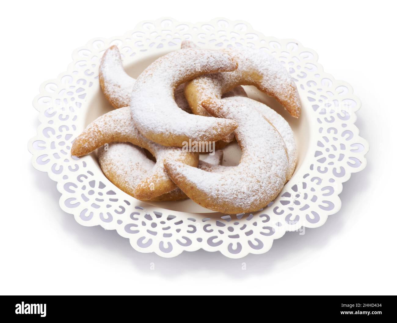 Traditional German or Austrian Vanillekipferl vanilla kipferl cookies ...
