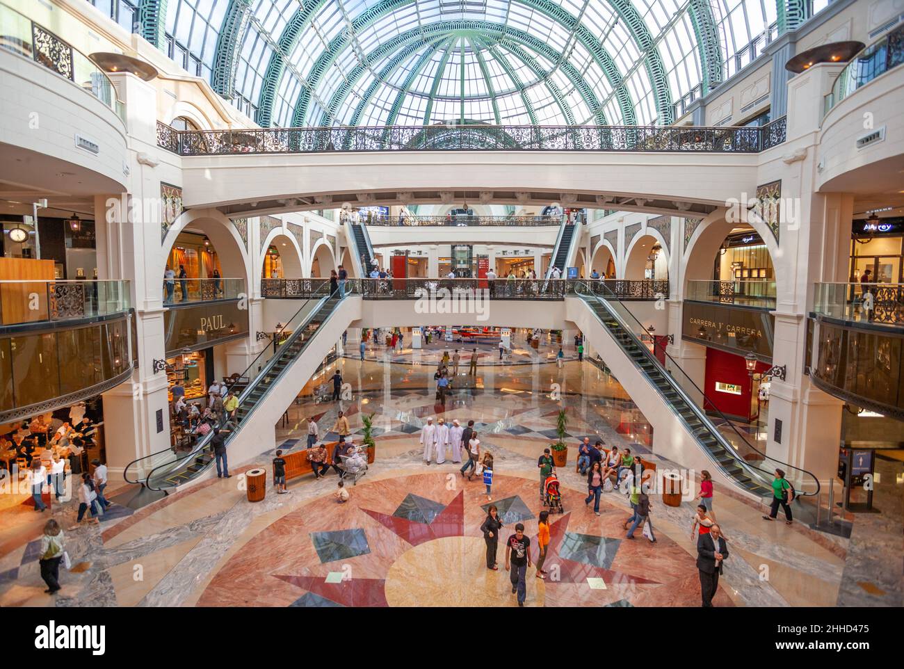 Inside the Mall of the Emirates, one of the best-known shopping malls ...