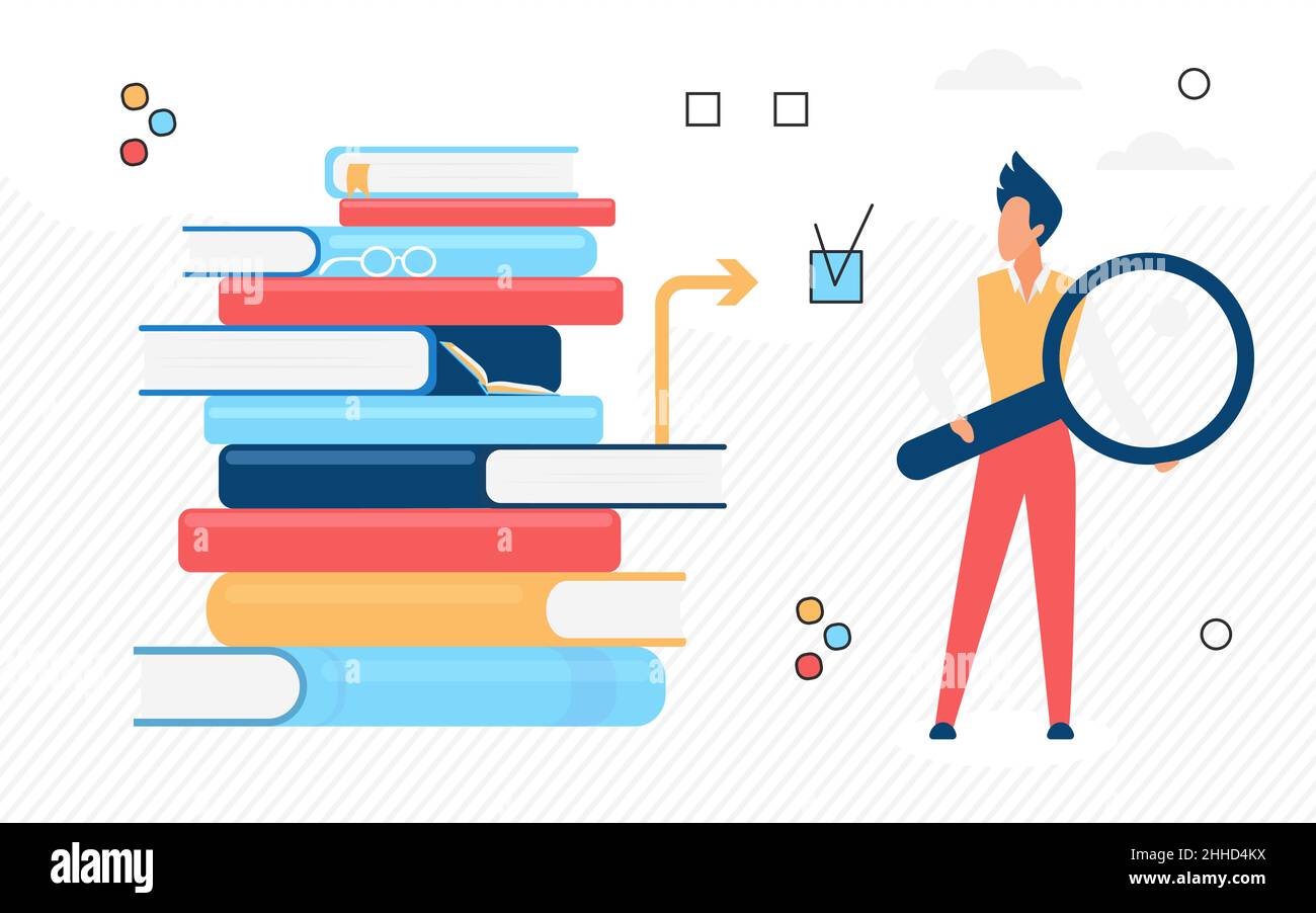 Knowledge student library education huge pile books. Academic source of ...