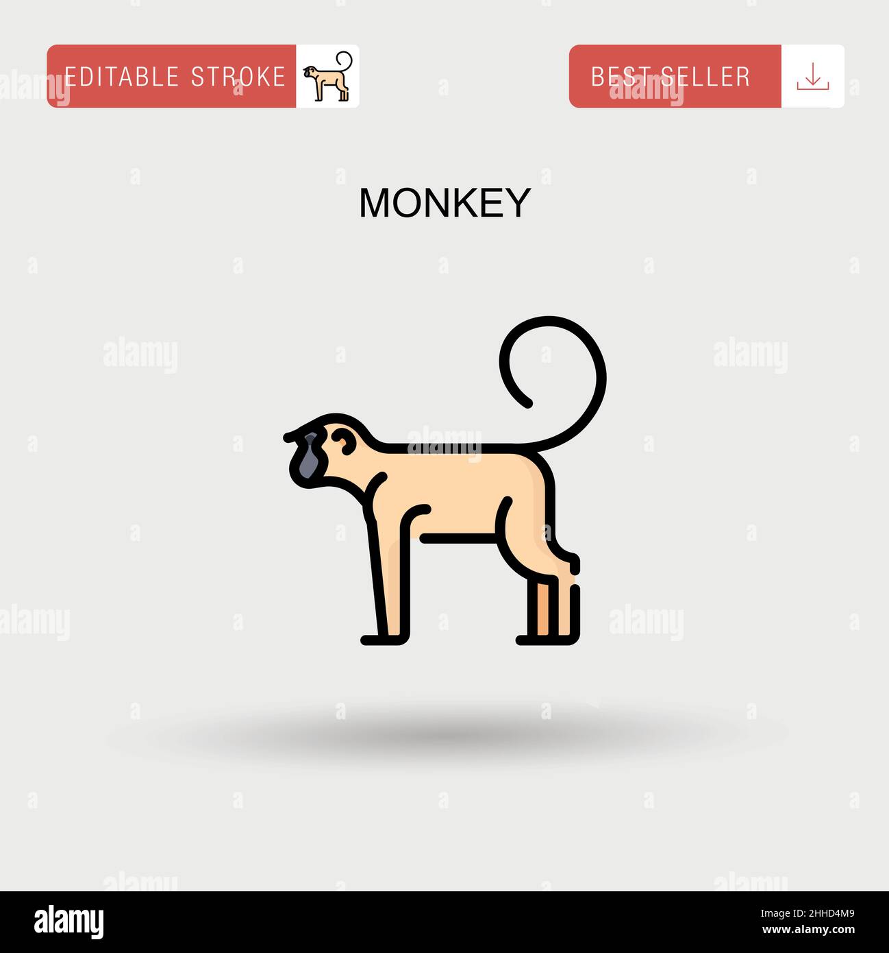 Three monkey illustration Stock Vector Images - Alamy