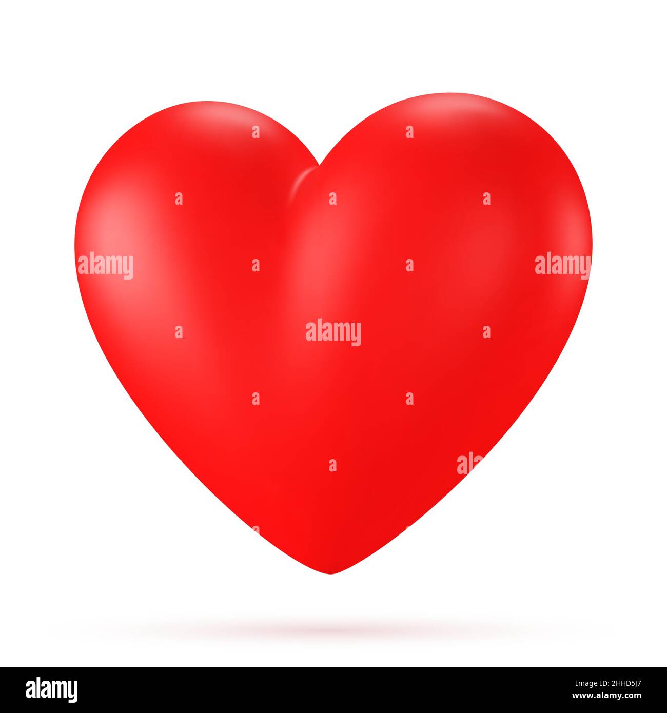 Shiny 3d heart Stock Vector Image & Art - Alamy