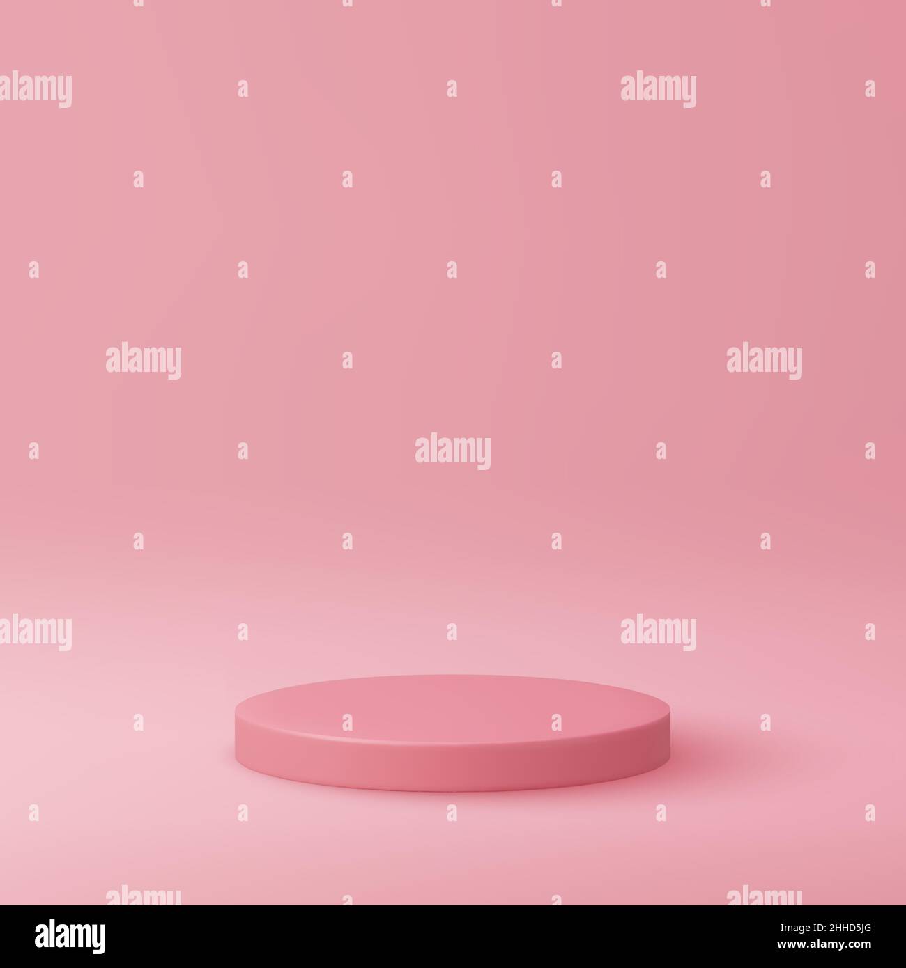 Pink 3d cylinder step Stock Vector Images - Alamy