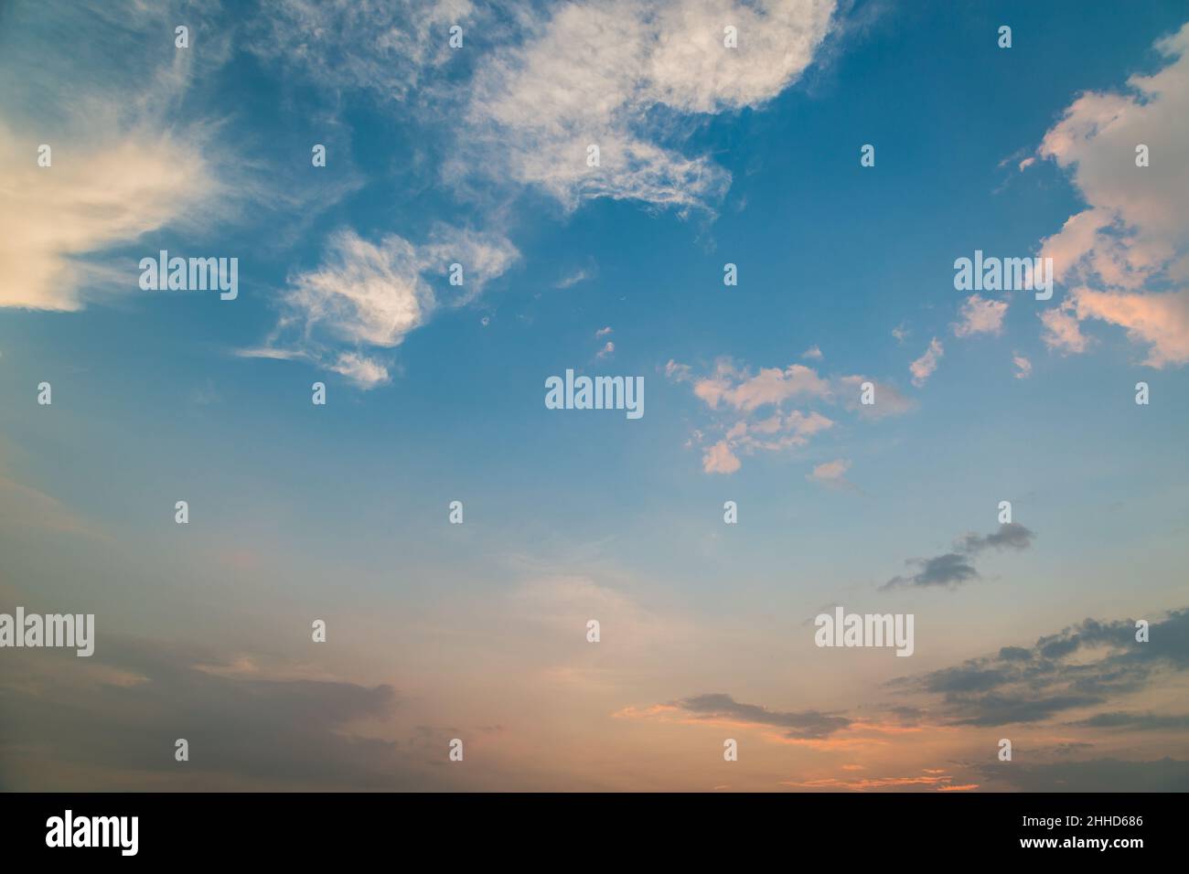 sky and clouds before sunset background Stock Photo - Alamy