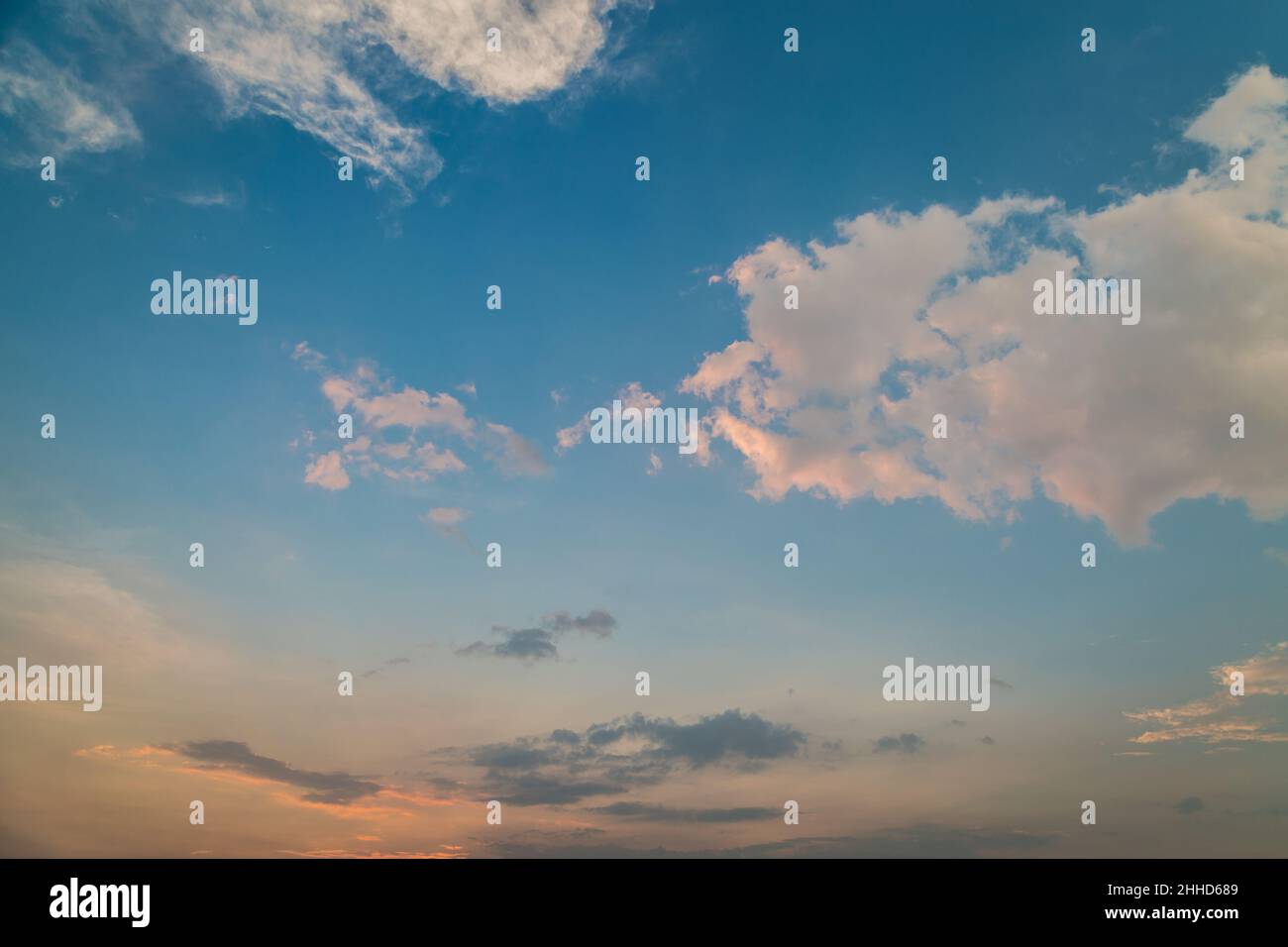 sky and clouds before sunset background Stock Photo - Alamy