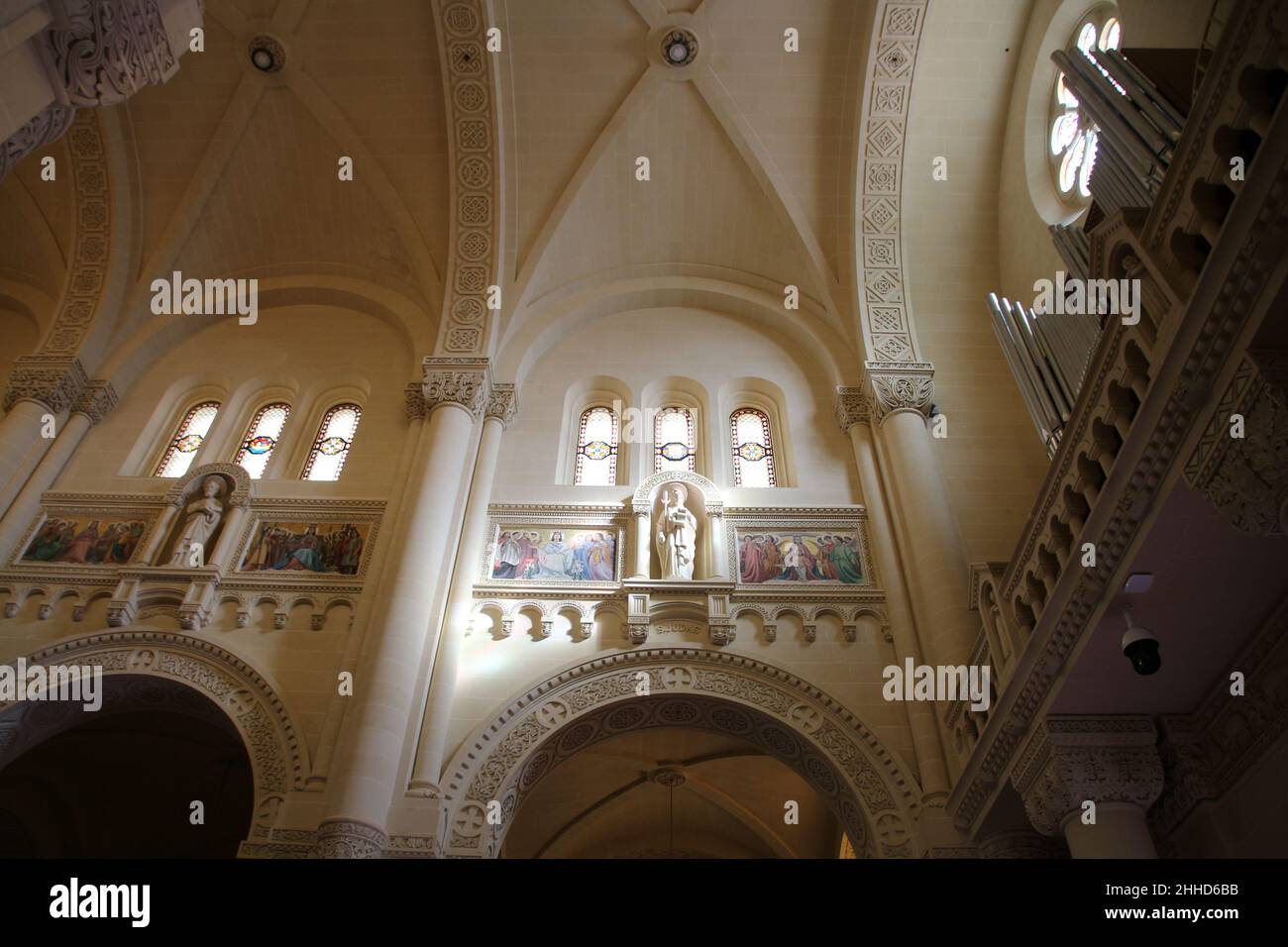 Ta’ Pinu Basilica interior, Gozo, Malta Stock Photo - Alamy