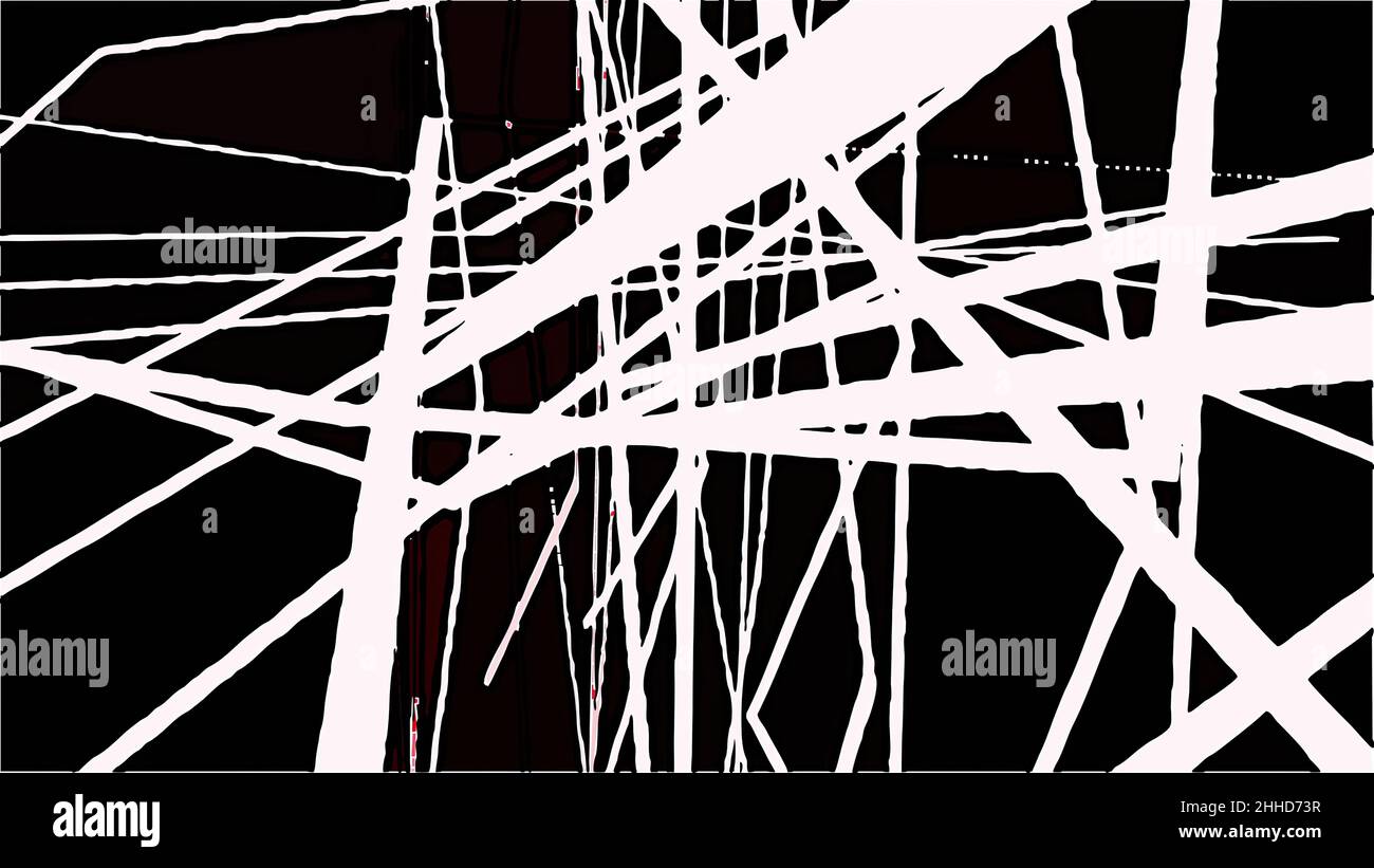 3d illustration in comic style - Abstract motion graphics on black ...