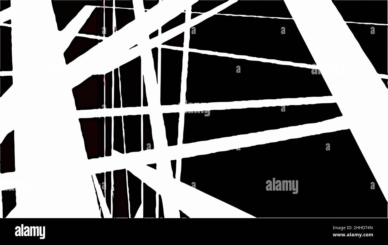 3d illustration in comic style - Abstract motion graphics on black ...