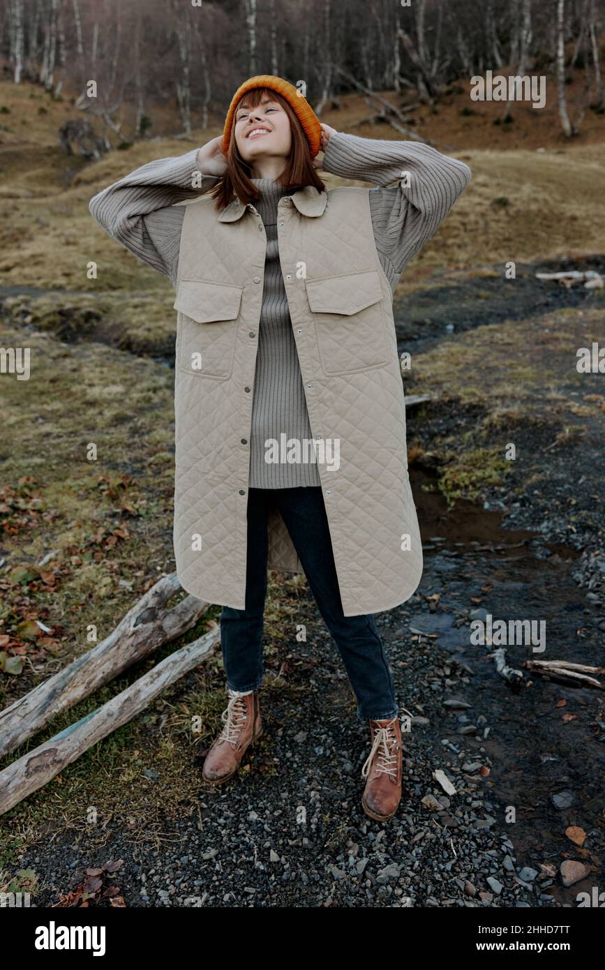 tourist trees without leaves travel fresh air landscape Stock Photo - Alamy