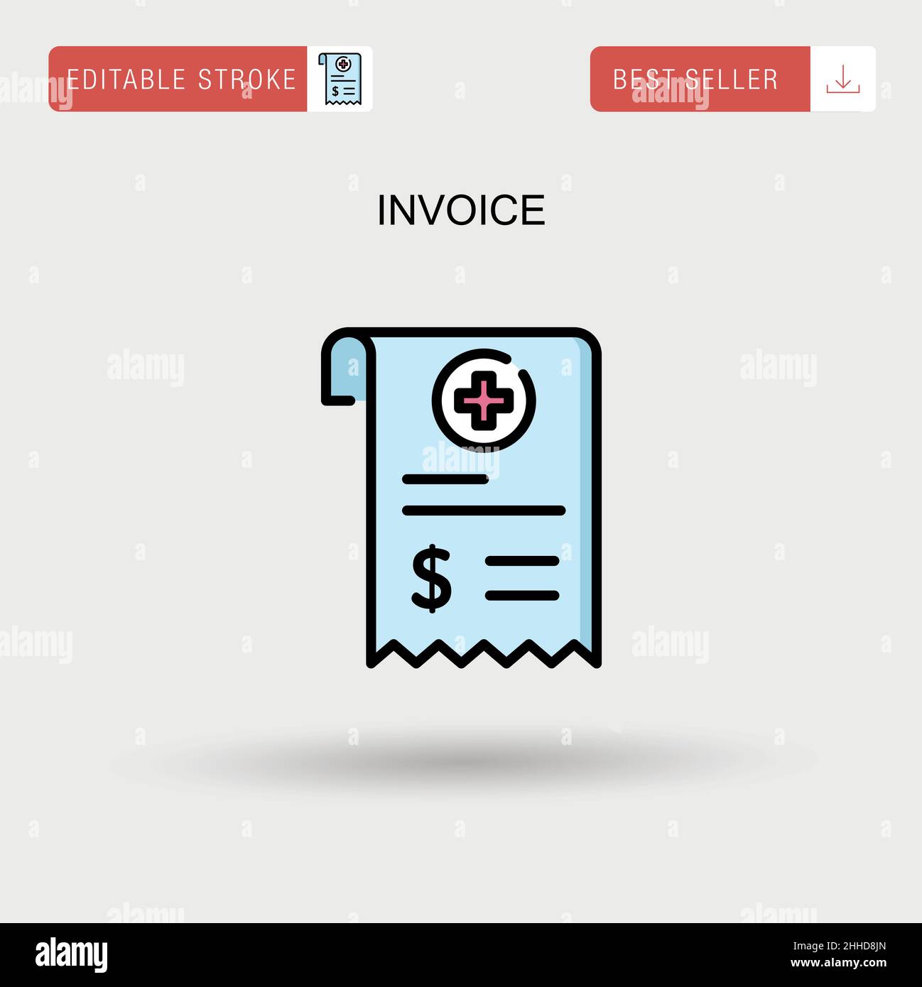 Invoice Simple vector icon Stock Vector Image & Art - Alamy