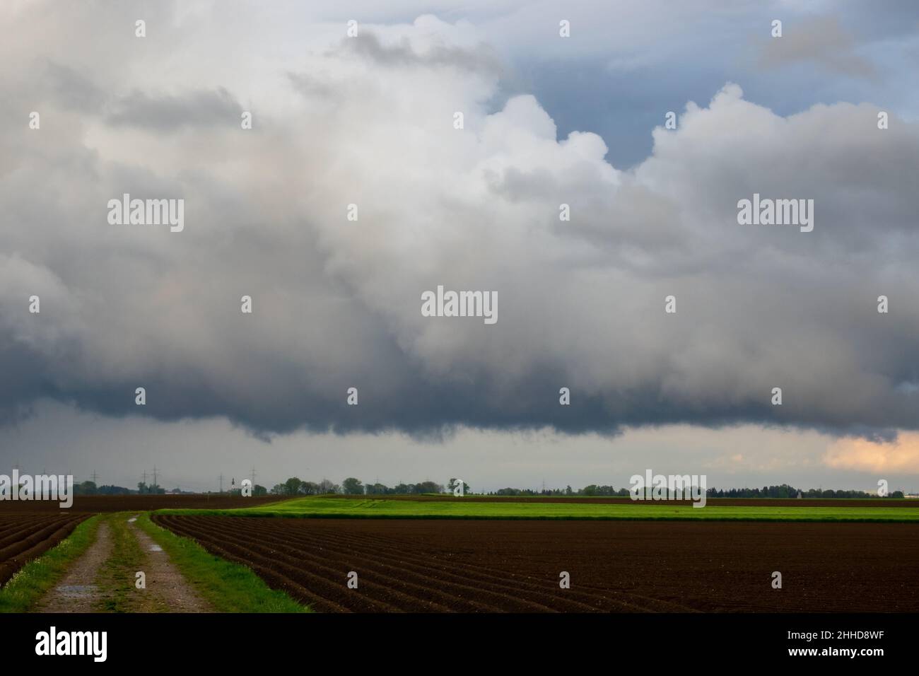Cloud images with rain clouds and storm clouds in the landscape Stock ...