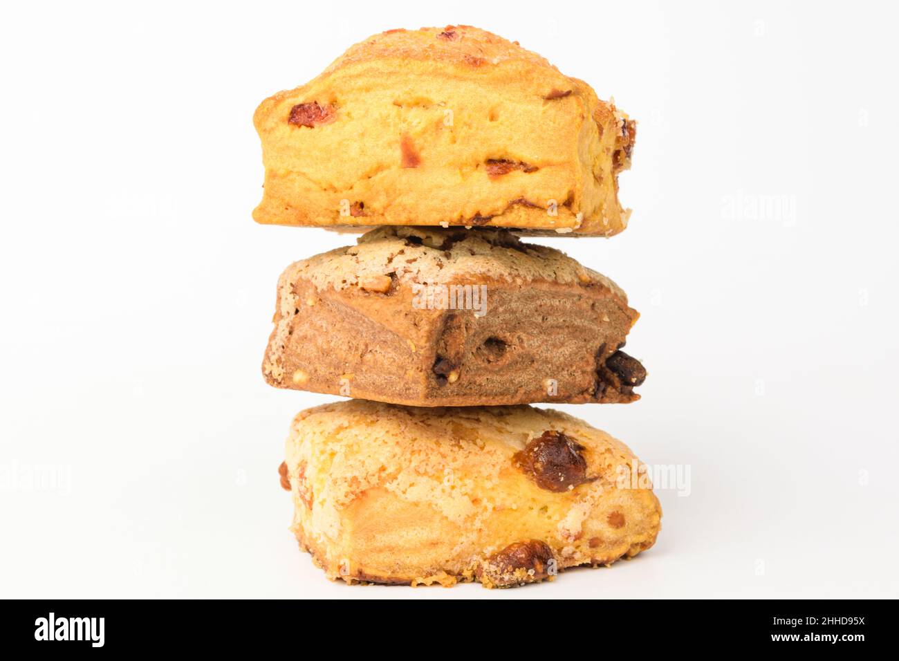 Scones on a white background Stock Photo - Alamy