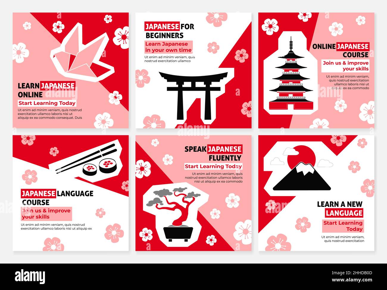 Learn japanese class Stock Vector Images - Alamy
