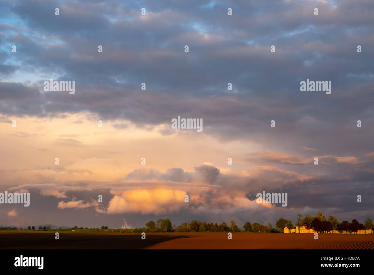 Cloud images with rain clouds and storm clouds in the landscape Stock ...