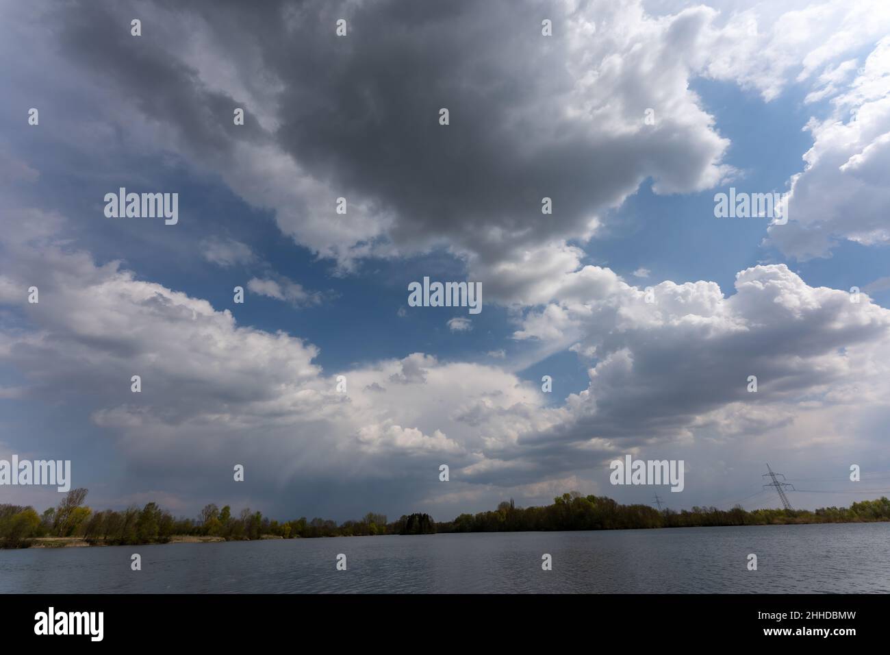Cloud images with rain clouds and storm clouds in the landscape Stock ...