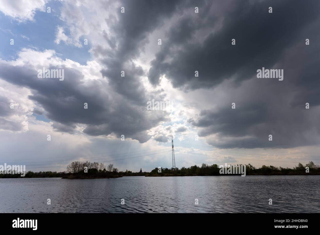 Cloud images with rain clouds and storm clouds in the landscape Stock ...