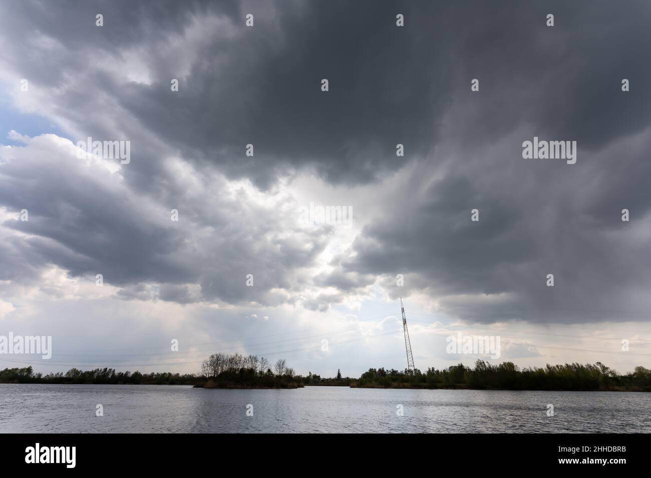 Cloud images with rain clouds and storm clouds in the landscape Stock ...