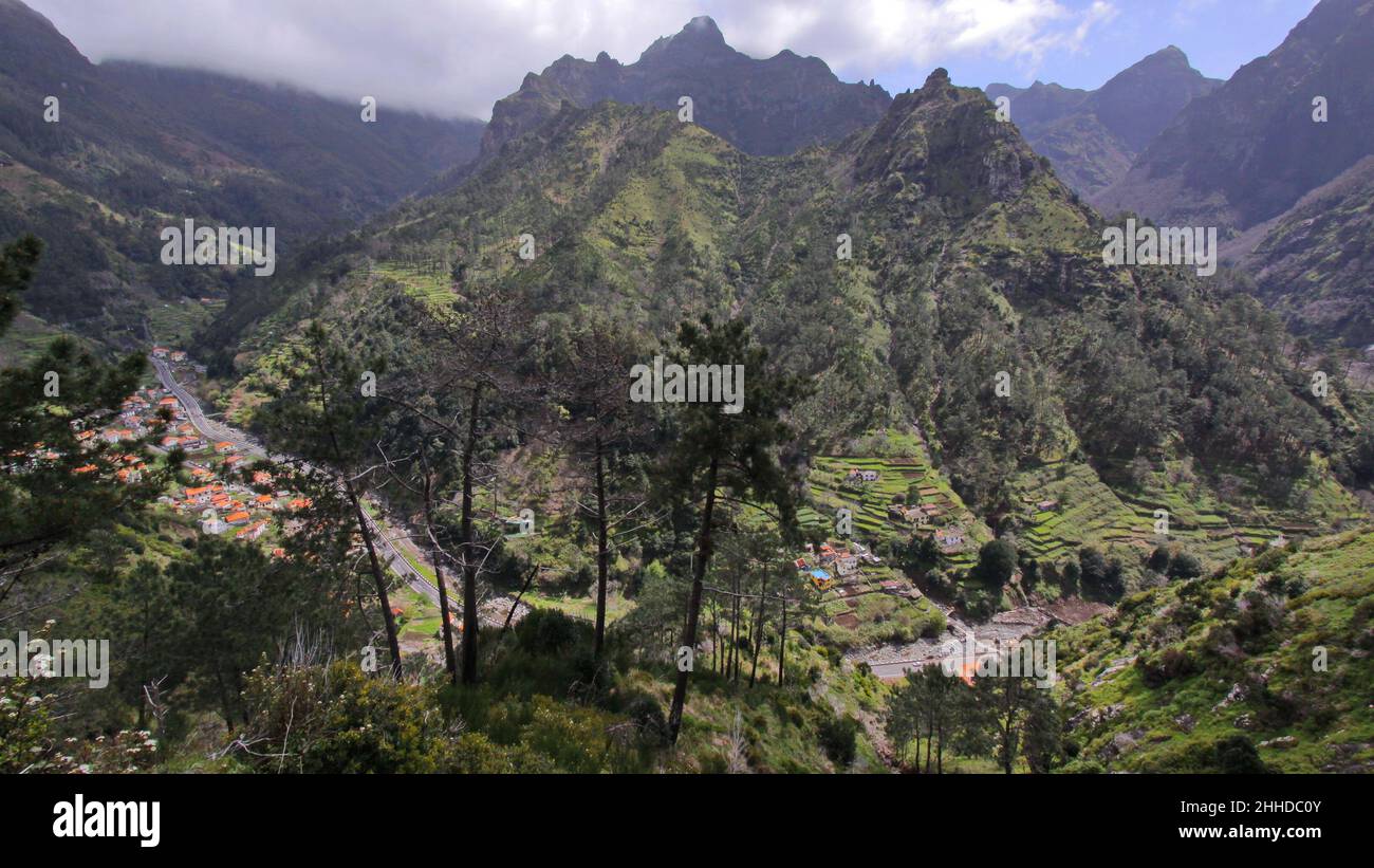 Landscape at Encumeada Pass in Madeira,Portugal,Europe Stock Photo - Alamy