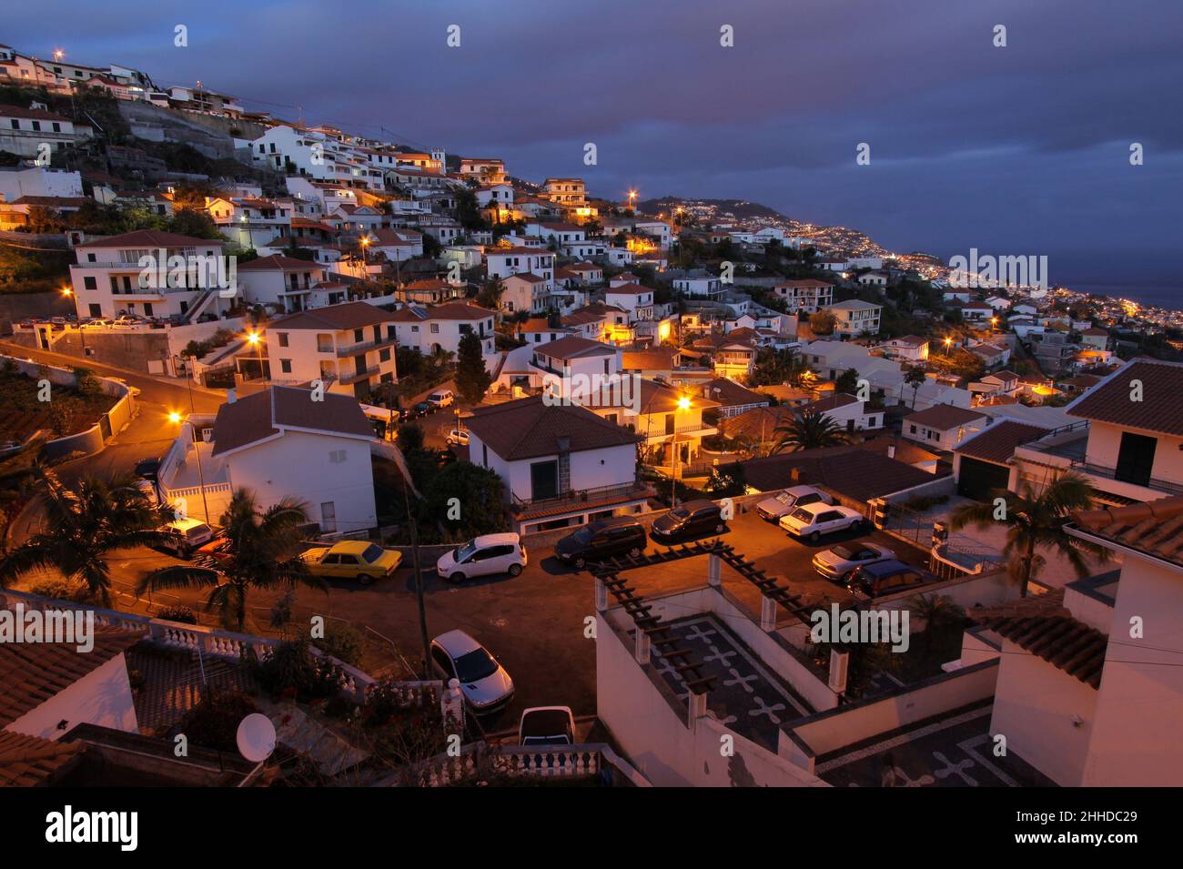 Funchal at night in Madeira,Portugal,Europe Stock Photo - Alamy
