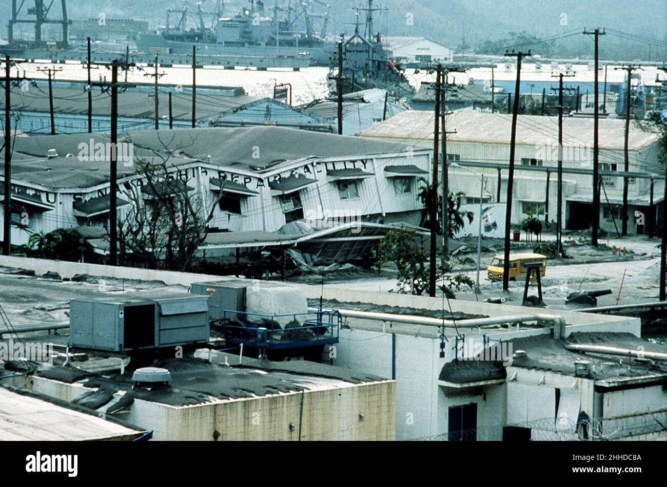 SRF Subic Bay and USS Brunswick June 1991 Stock Photo - Alamy