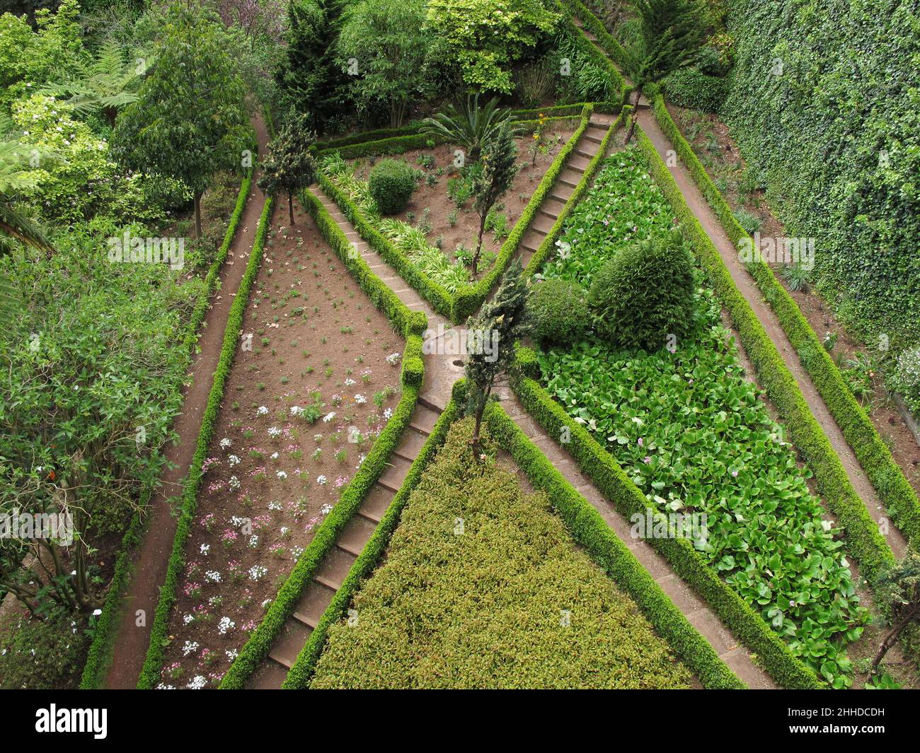 View of botanical garden in Monte at Funchal in Madeira,Portugal,Europe ...