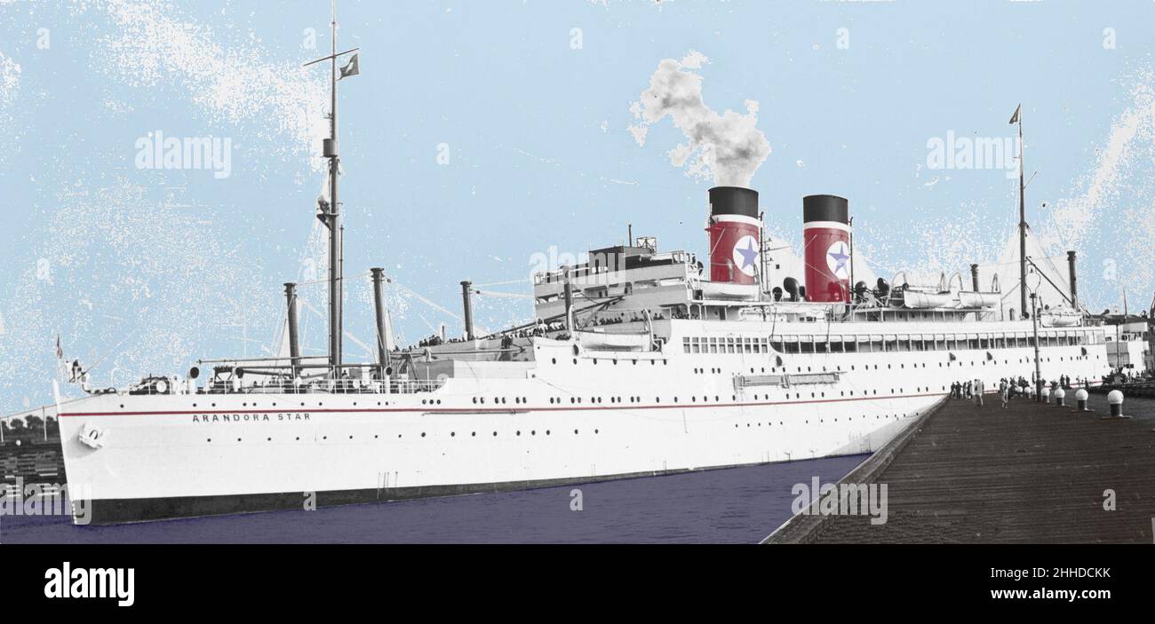 SS Arandora Star in Norway - J. B. Helsby (1862-1943 Stock Photo - Alamy
