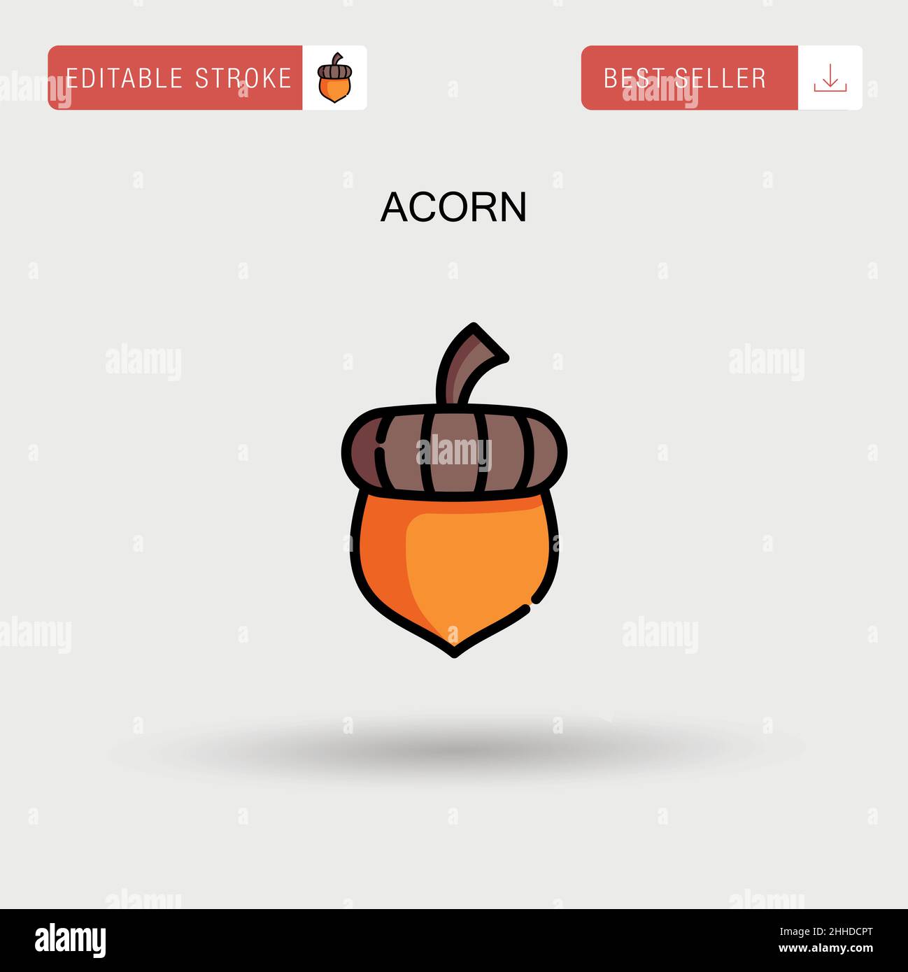 Fall leaves acorn Stock Vector Images - Alamy