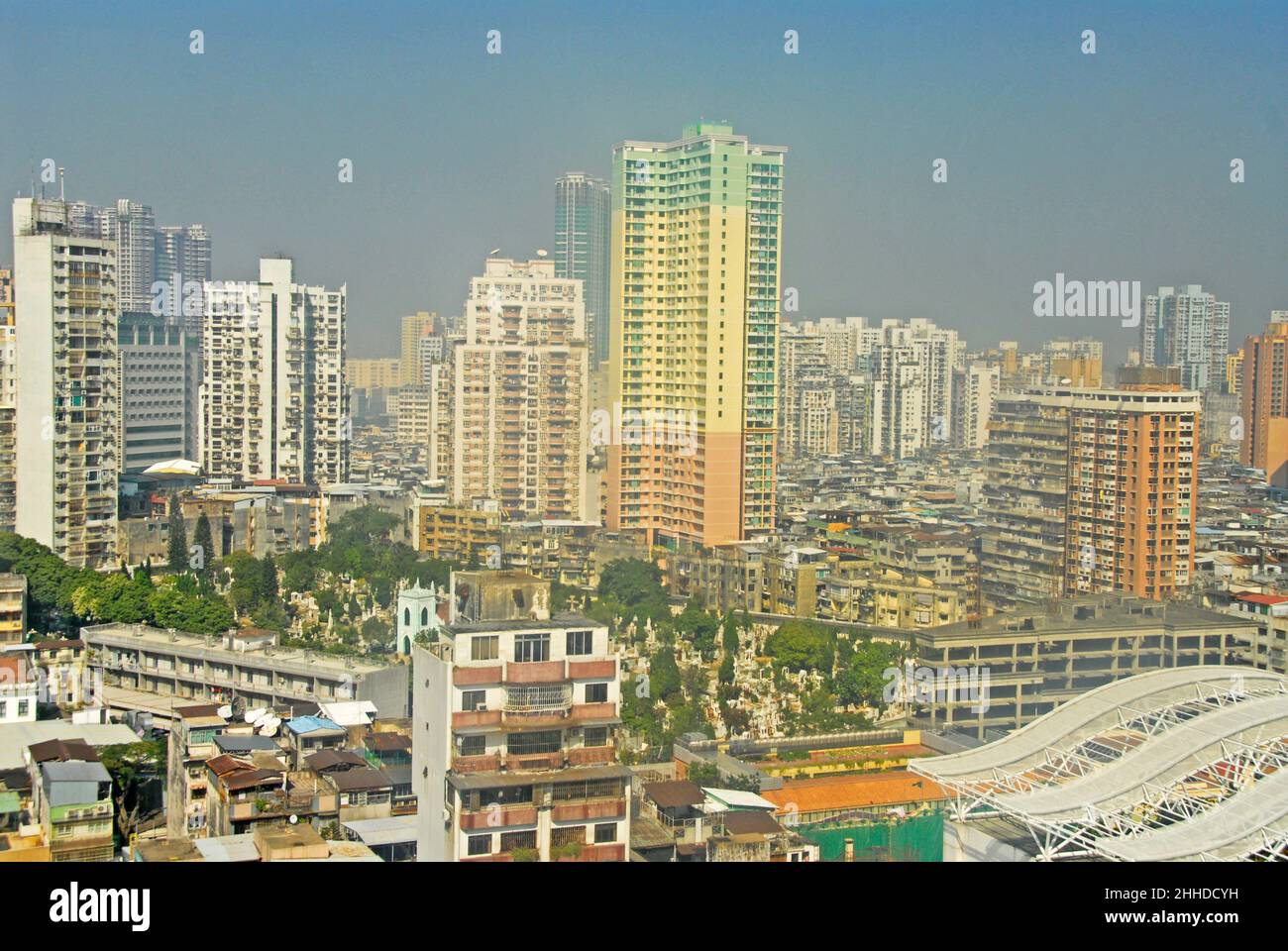 aerial view on Macau city, China Stock Photo - Alamy