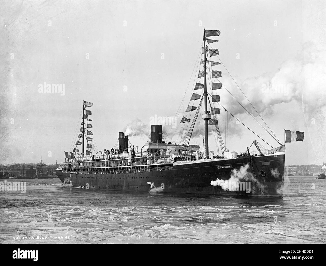 SS La Touraine Stock Photo - Alamy