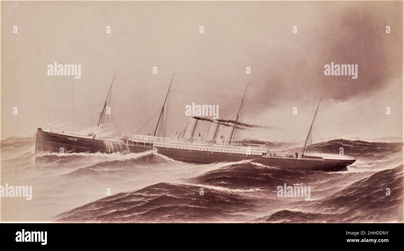 SS Saale, North German Lloyd Company 1895 Stock Photo - Alamy