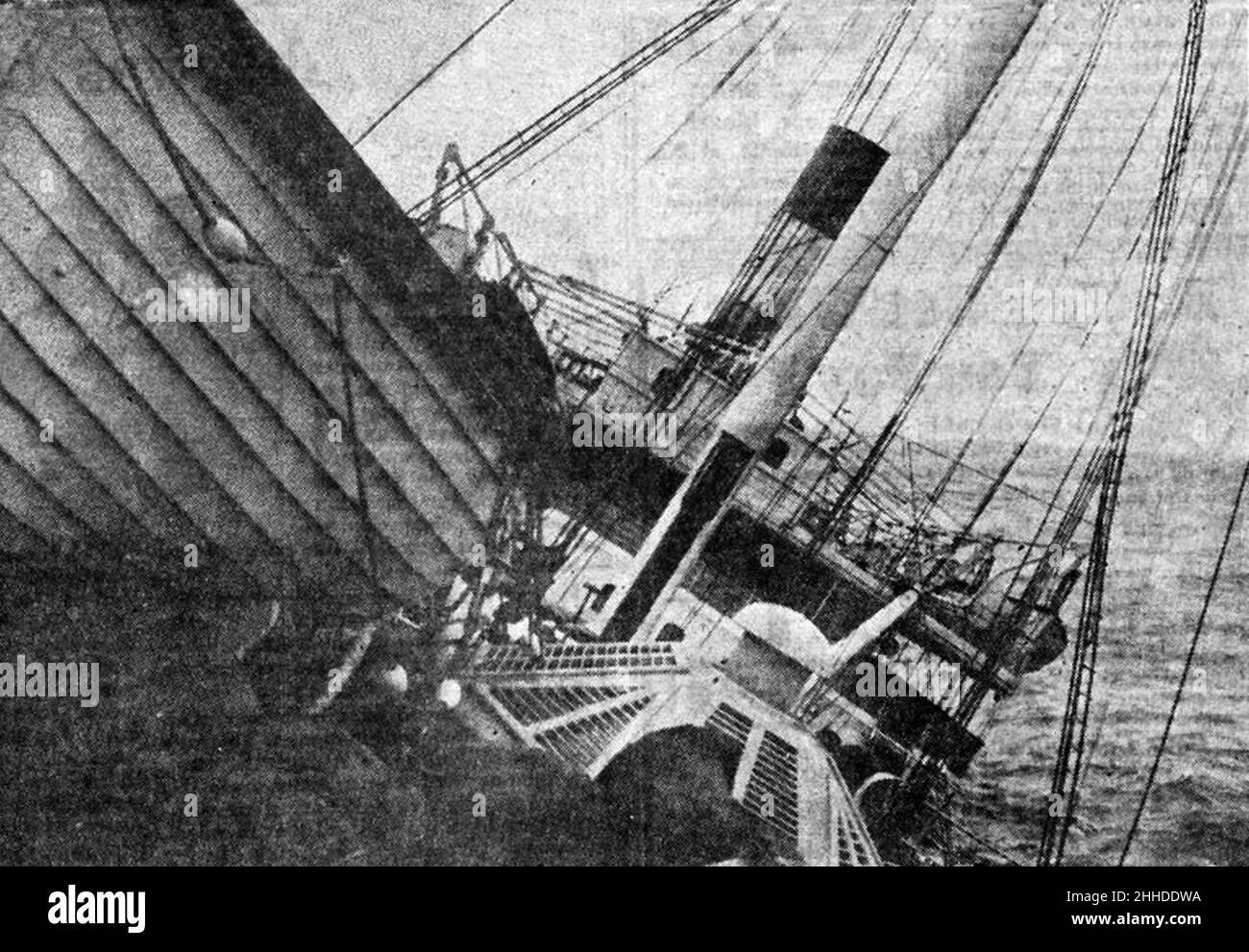 SS Vestris Awash Stock Photo - Alamy