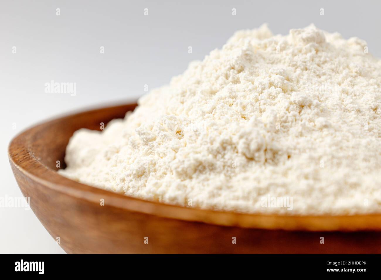 Flour on a white background Stock Photo - Alamy