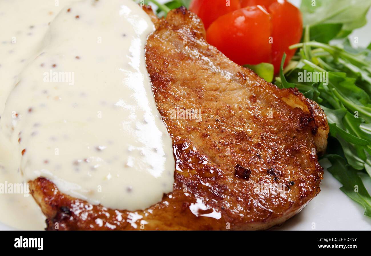 Paraguayan Style Milanesa - breaded beef cutlets Stock Photo - Alamy