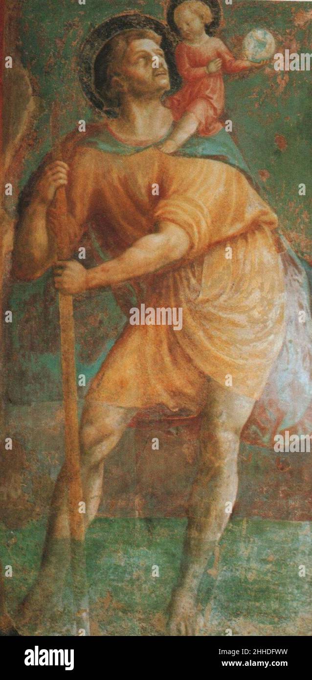 St Christofor (St Clemente, Rome Stock Photo - Alamy