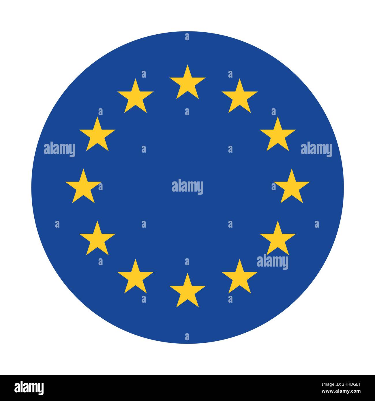 Circle flag of European Union Stock Vector Image & Art - Alamy