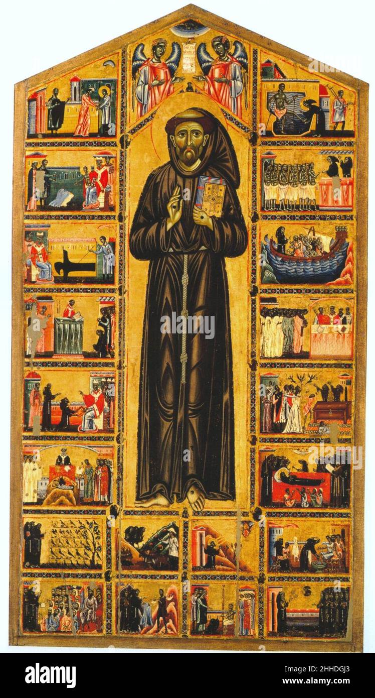St Francisc and scenes from his Life Master of The Bardi Saint Francis ...