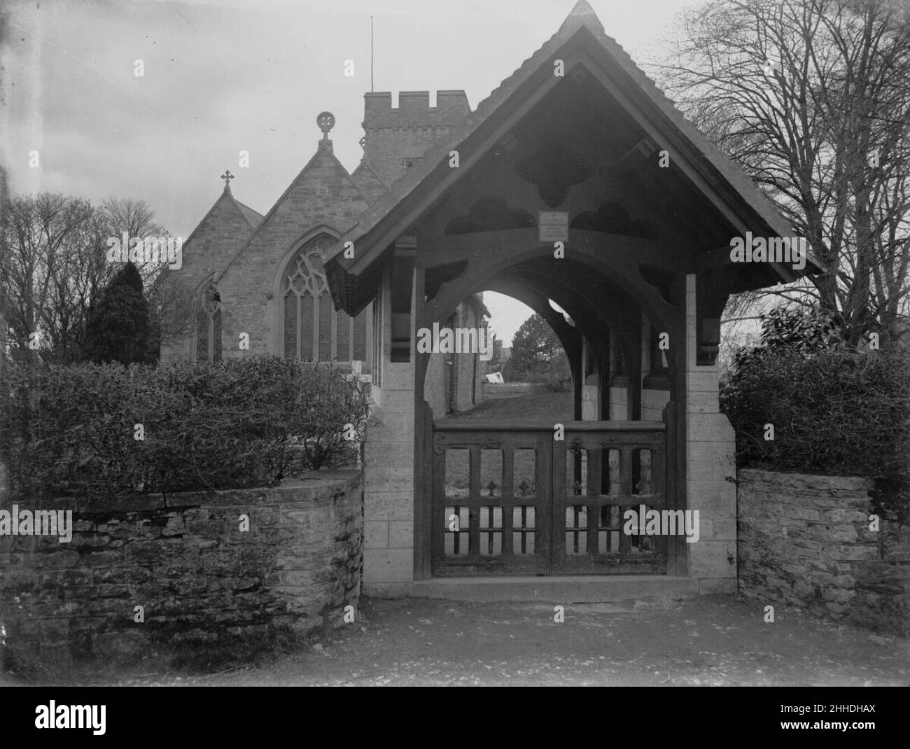 Lych gate Black and White Stock Photos & Images - Alamy