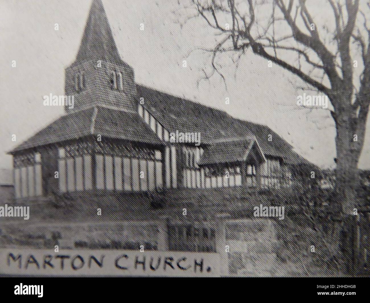 St James' and St Paul's Church, Marton in 1905 Stock Photo - Alamy