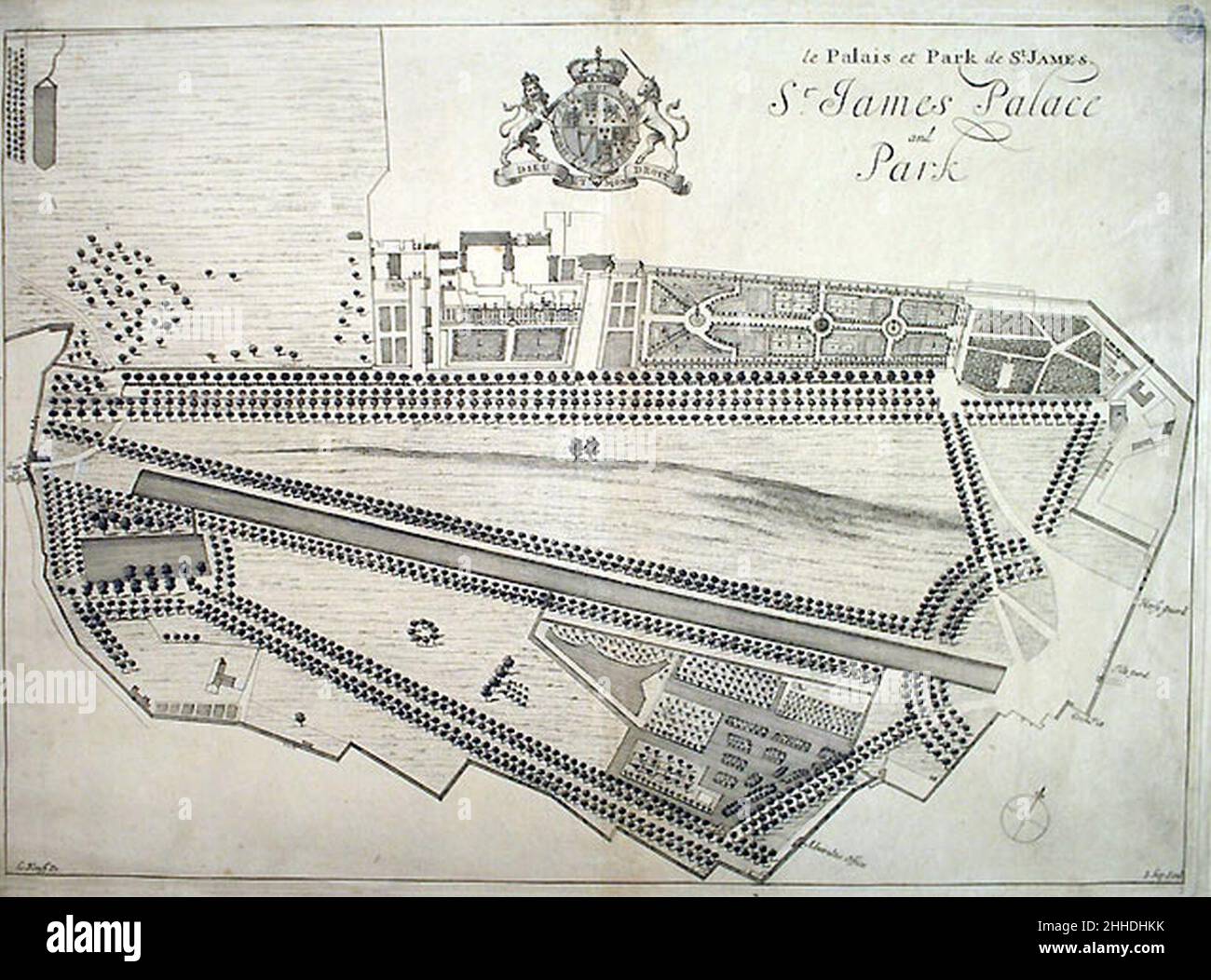 St James's Park (original layout Stock Photo - Alamy