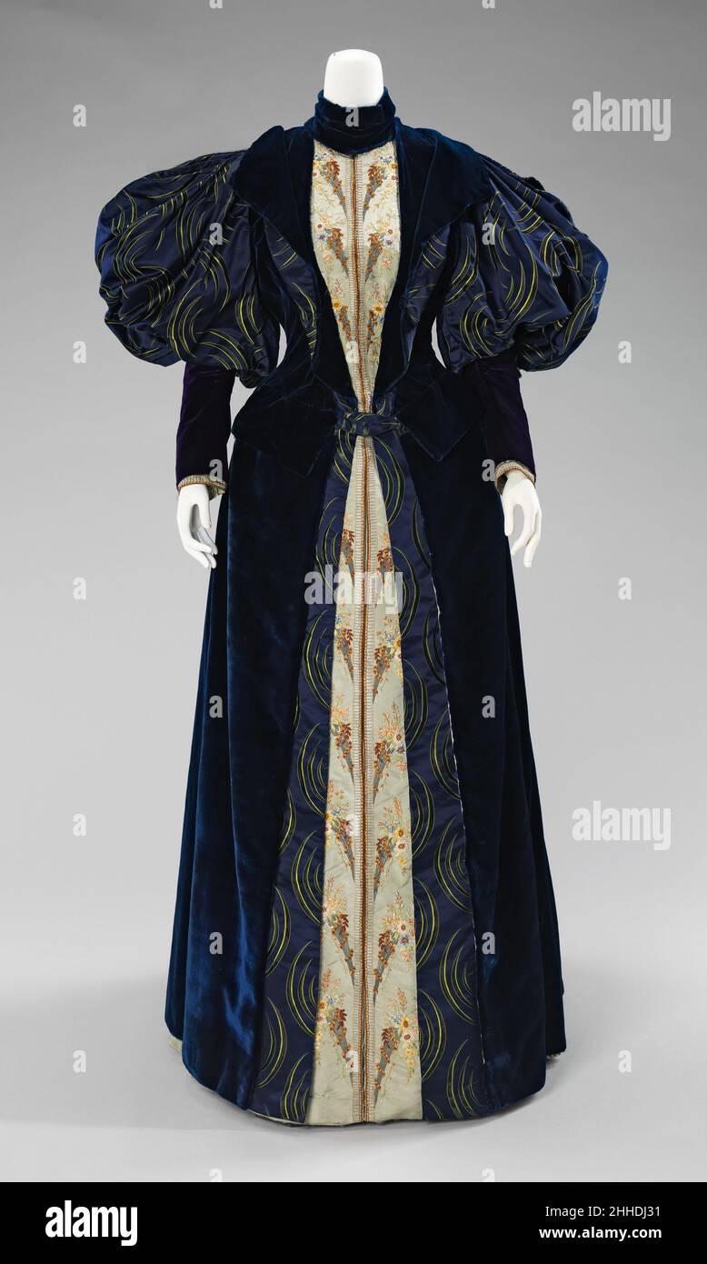 Dress 1895 Laboudt & Robina French The crescent textile of this ...